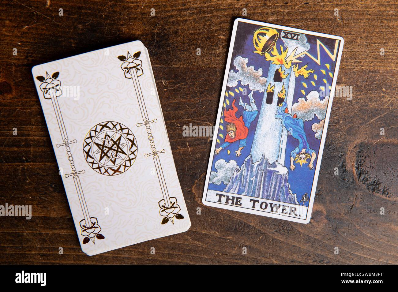 The classic card of Rider Waite deck Stock Photo - Alamy