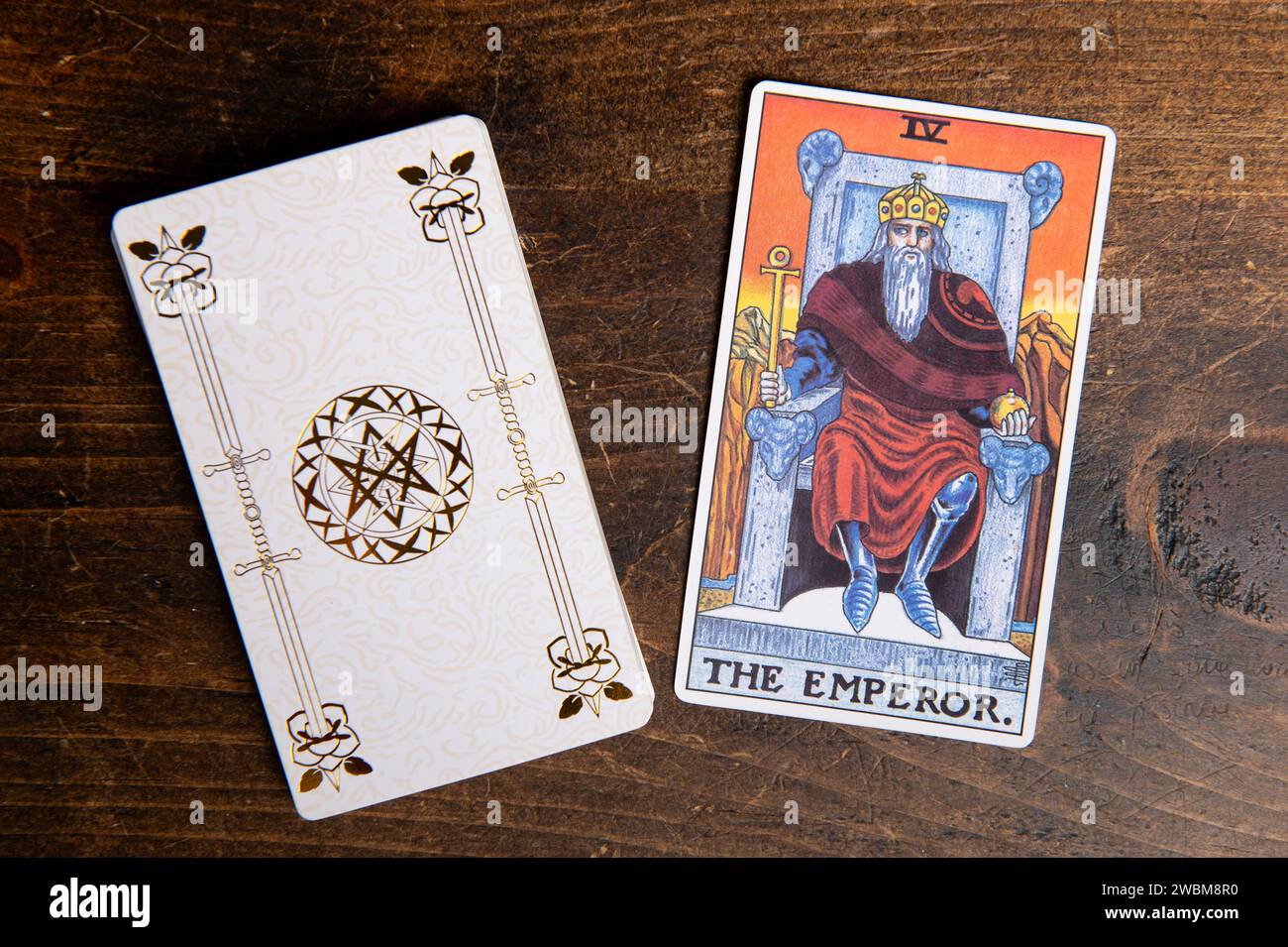 London, UK: 4 January, 2024: The 4 Major Arcana - The Emperor Tarot ...