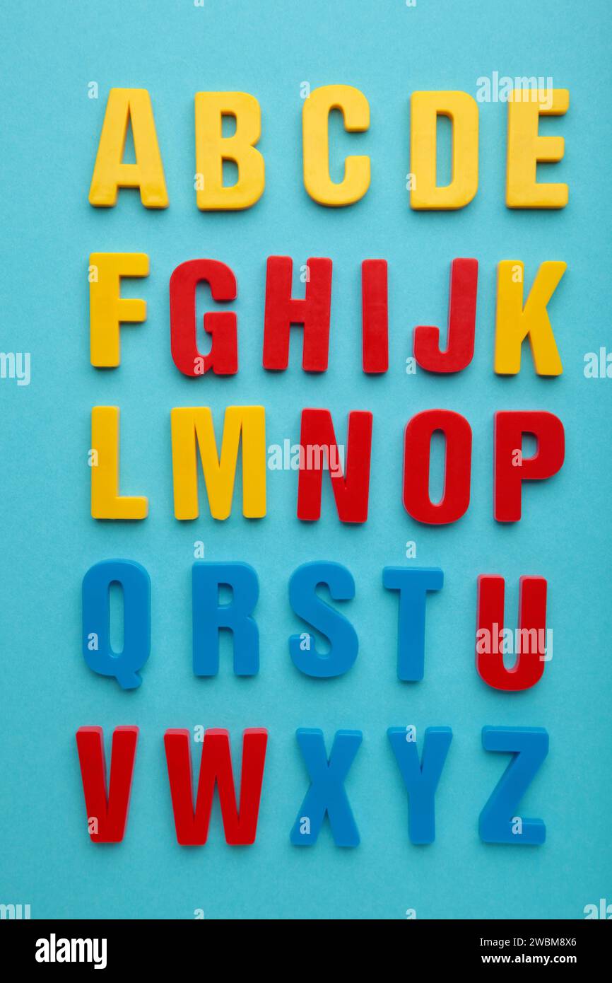 Plastic alphabet hi-res stock photography and images - Alamy