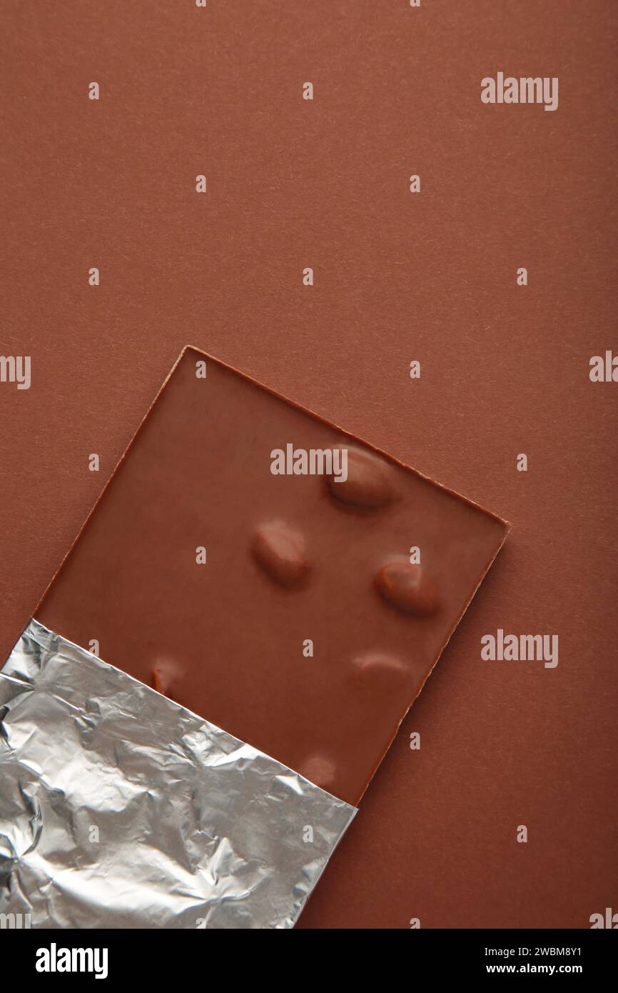 One square dark chocolate nuts hi-res stock photography and images - Alamy