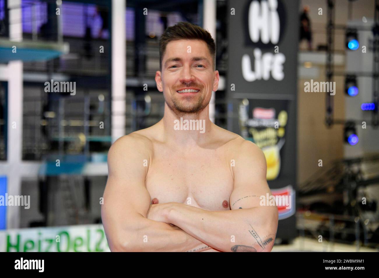 Philipp Boy beim Photocall zur Fernsehshow RTL Turmspringen aus der Schwimm- und Sprunghalle im ...