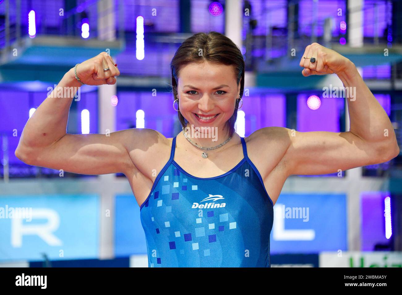 Ada Theilken beim Photocall zur Fernsehshow RTL Turmspringen aus der ...