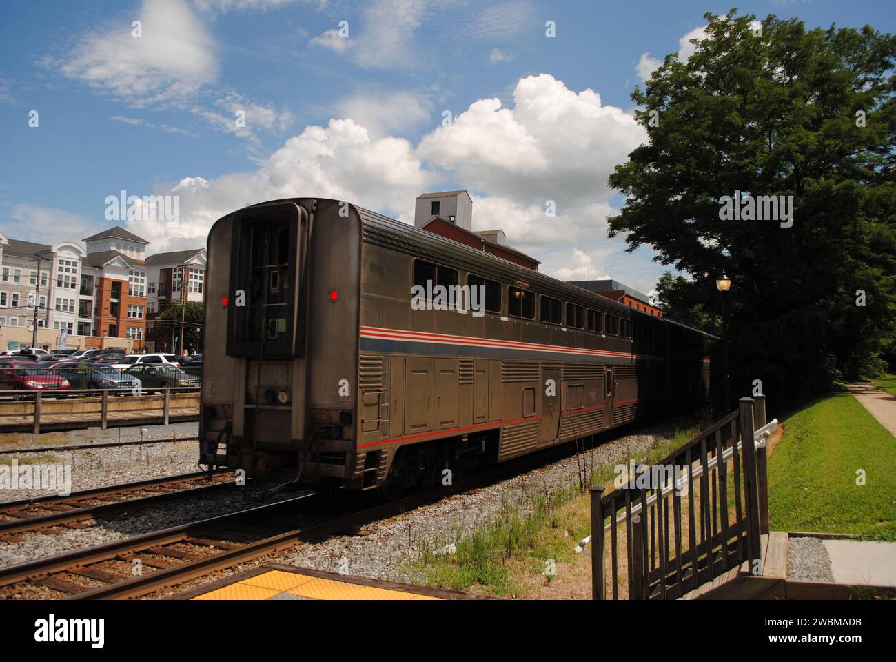 The Amtrak Capitol Limited P030 going through the Gaithersburg, MD ...