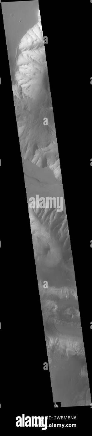 Today's VIS image shows parts of Ophir Chasma (top of image) and Candor ...