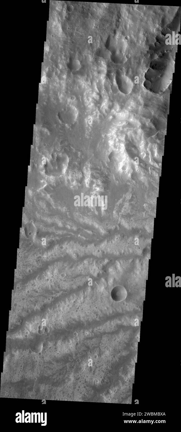 The network of channels seen in this image captured by NASA's Mars ...