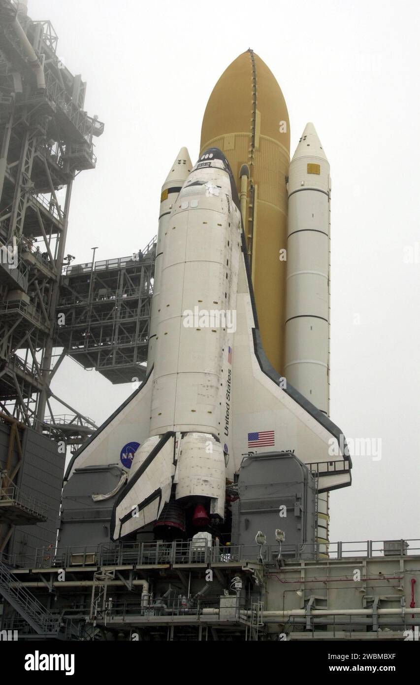 Space Shuttle Discovery arrived at Launch Pad 39B on its Mobile ...