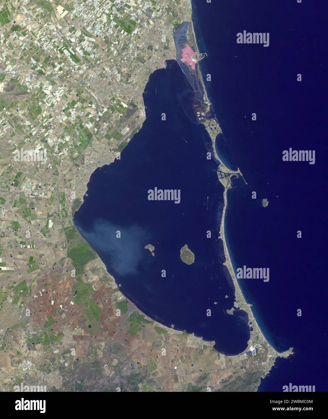 Mar Menor, in southeast Spain, is Europe's largest coastal saltwater ...
