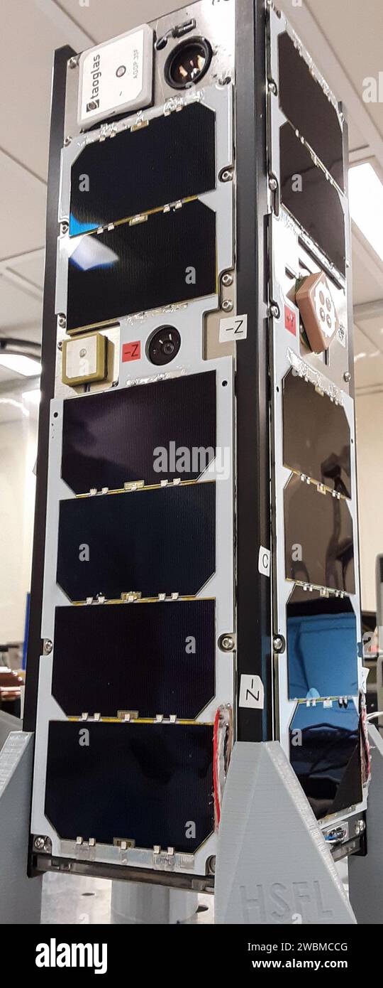 jsc2020e012430 (2/27/2020) --- A preflight view of Neutron-1 3U CubeSat ...