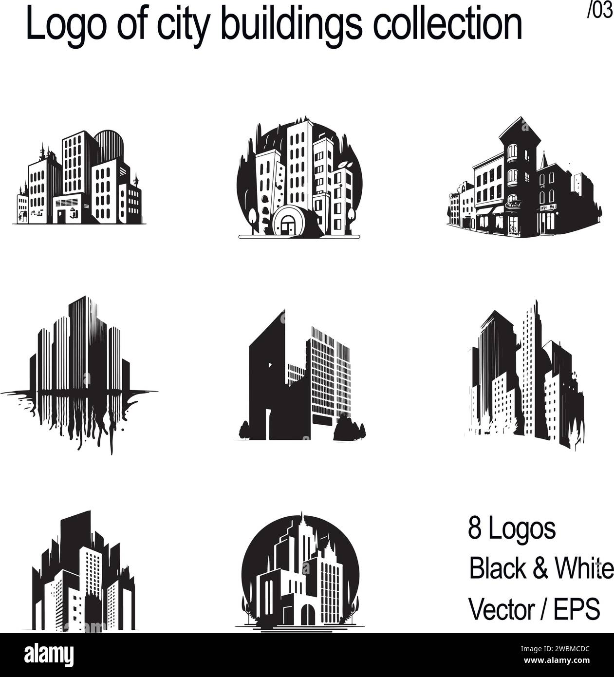 Simple Line Art City Property Realty Logo Sign Symbol Icon. Vector ...