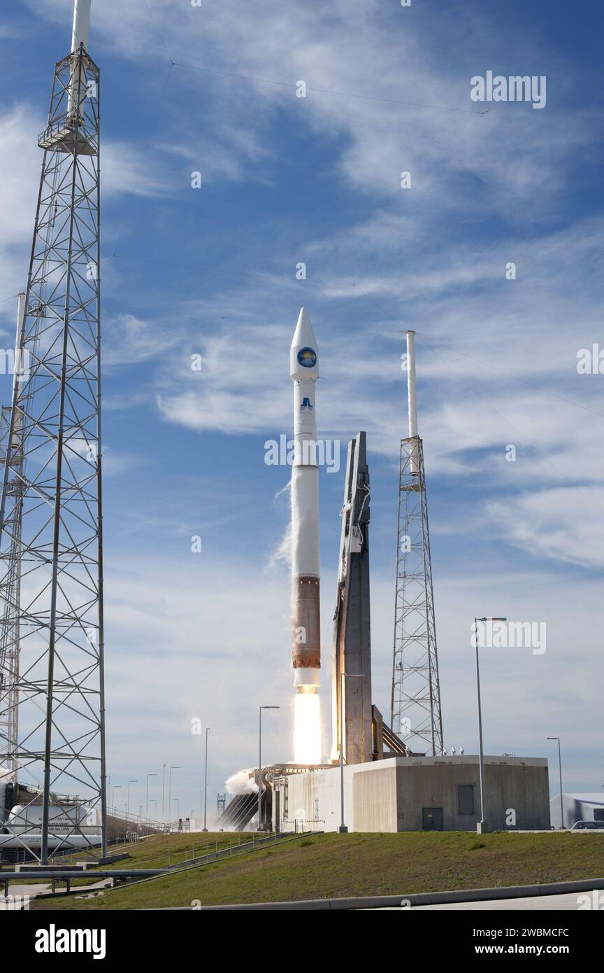 CAPE CANAVERAL, Fla. – The United Launch Alliance Atlas V rocket carrying NASA's Solar Dynamics ...