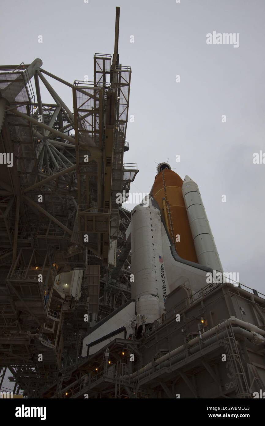 CAPE CANAVERAL, Fla. -- On a cloudy and overcast day on Launch Pad 39A ...