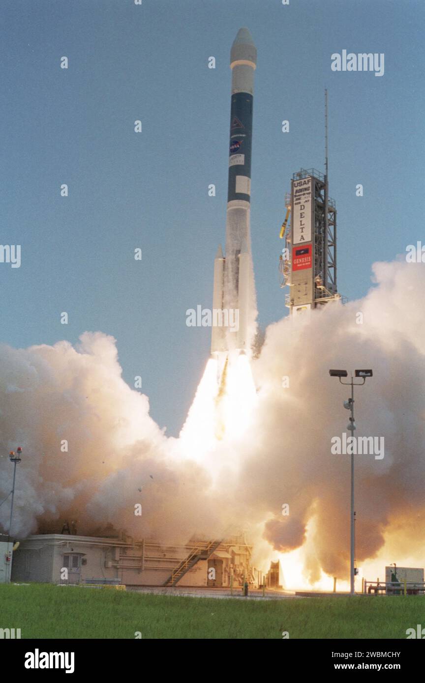 KENNEDY SPACE CENTER, Fla. -- The sky over the Central Florida coast is clear blue as the Boeing ...