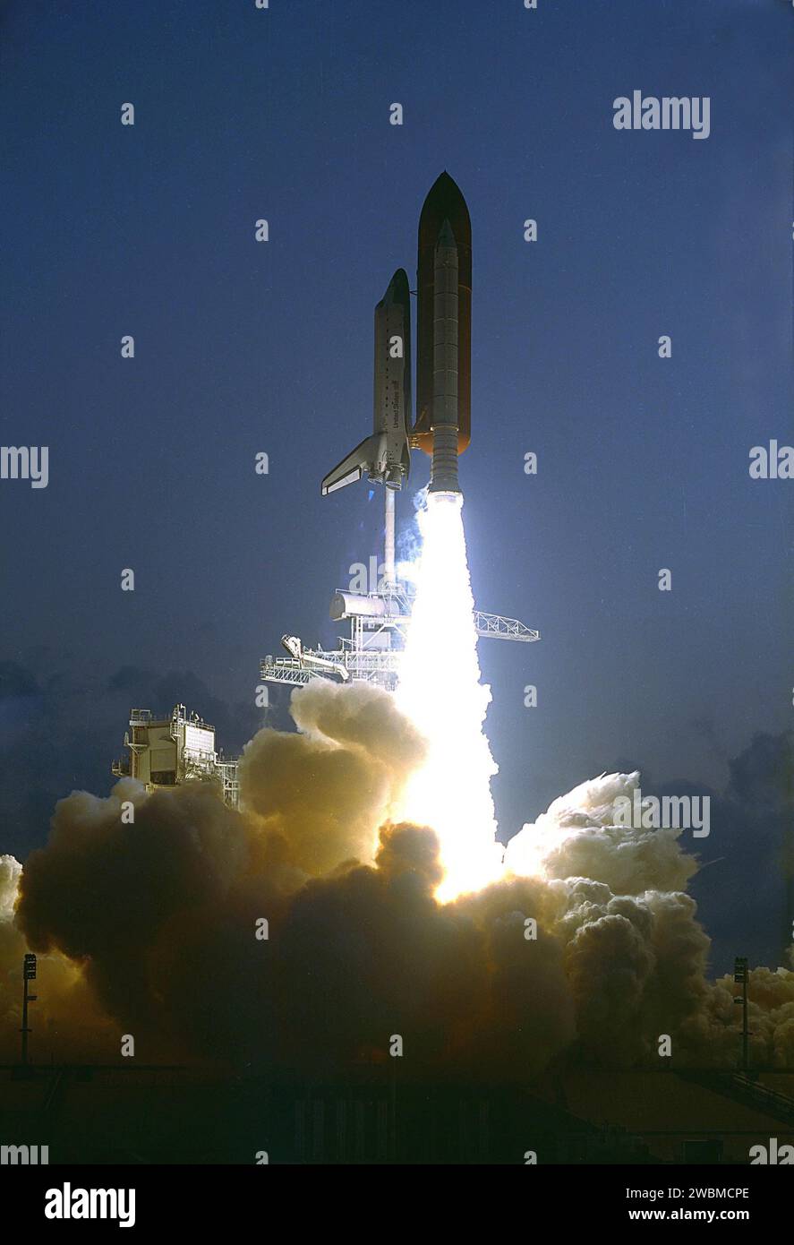 Space Shuttle Endeavour was prepared for STS-49 mission at Kennedy ...