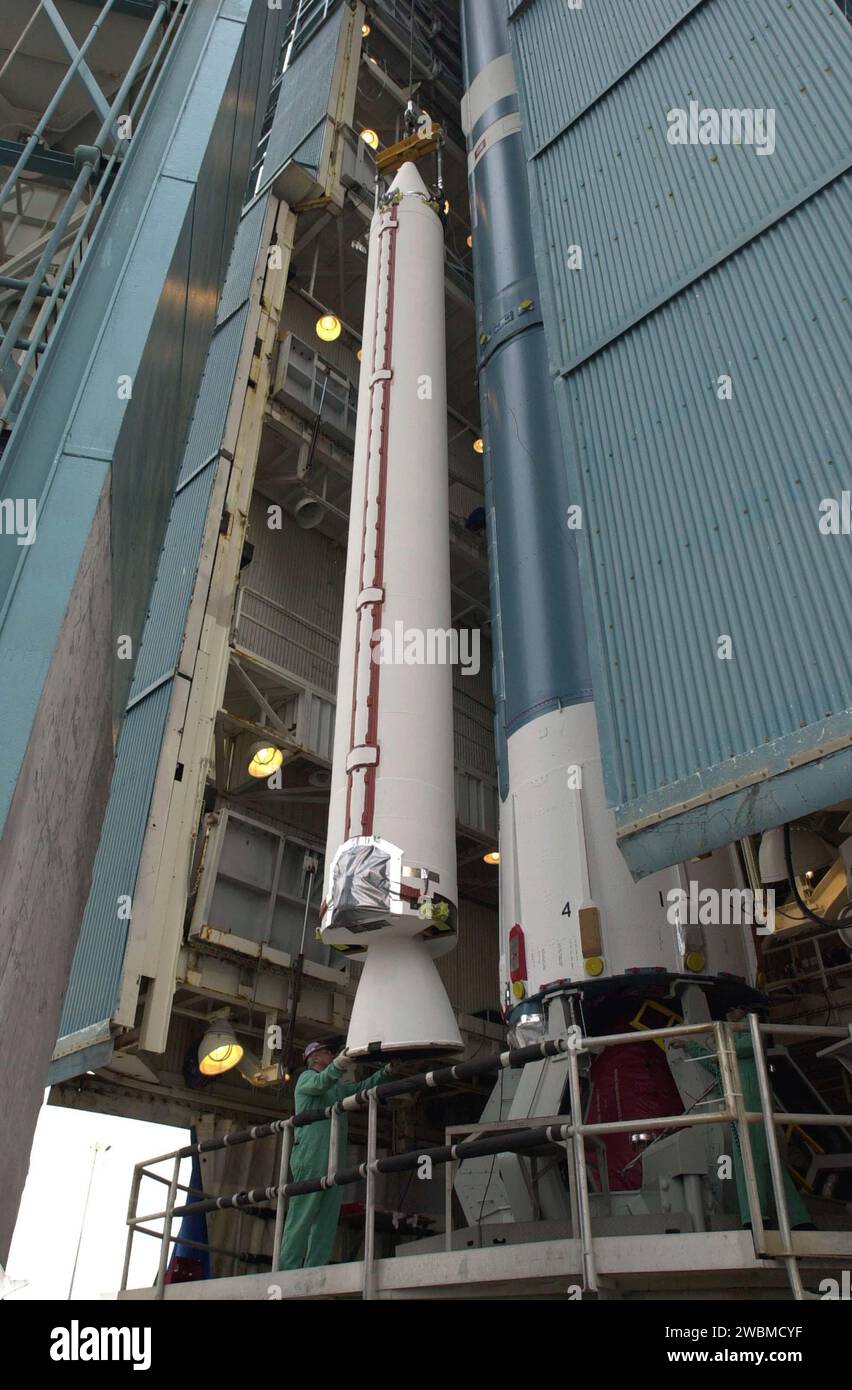 VANDENBERG AIR FORCE BASE, CALIF. - Workers on NASA Space Launch Complex 2 at Vandenberg Air ...