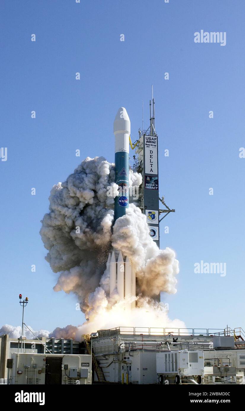 KENNEDY SPACE CENTER, FLA. - Engulfed by flames and smoke, NASA’s Deep ...