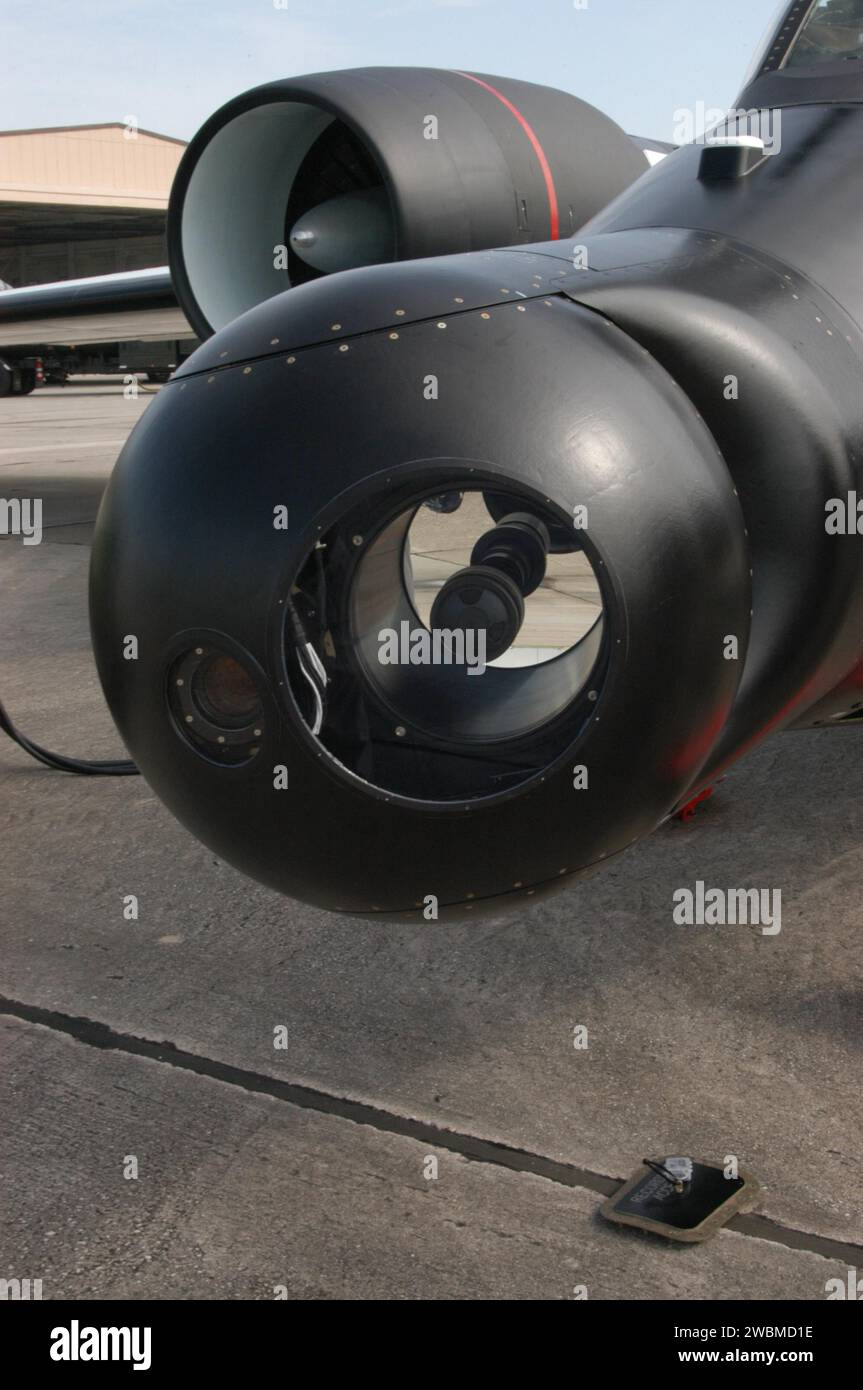The WB-57 aircraft at Patrick Air Force Base in Florida is equipped ...