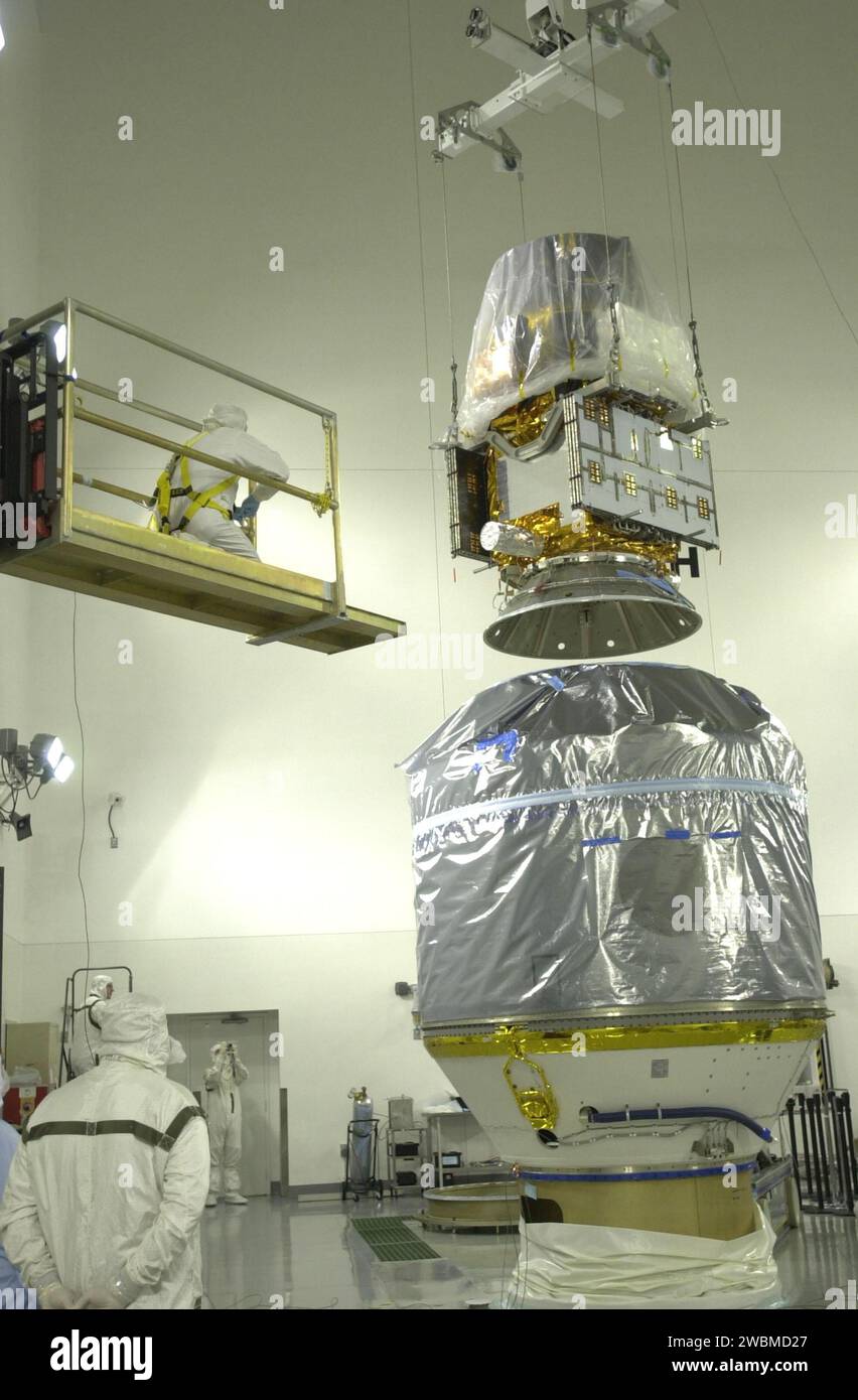 VANDENBERG AIR FORCE BASE, CALIF. - Inside the Astrotech Payload ...