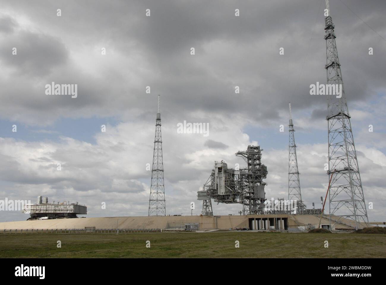 Mobile Launcher Platform-1 reaches Launch Pad 39B at NASA’s Kennedy ...