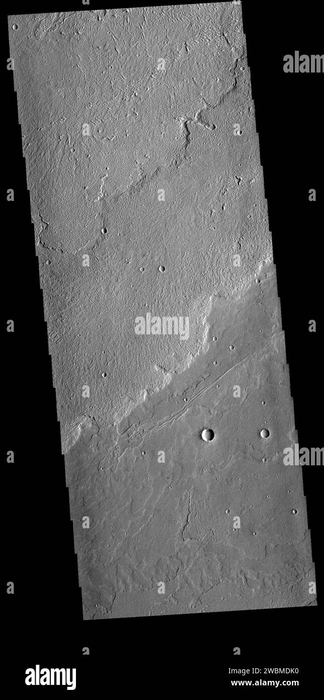 VIS image shows lava flows on Daedalia Planum originating from Arsia ...
