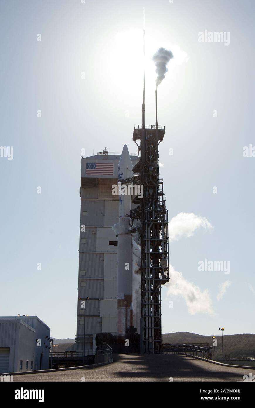 The Landsat Data Continuity Mission spacecraft is poised for lift off ...