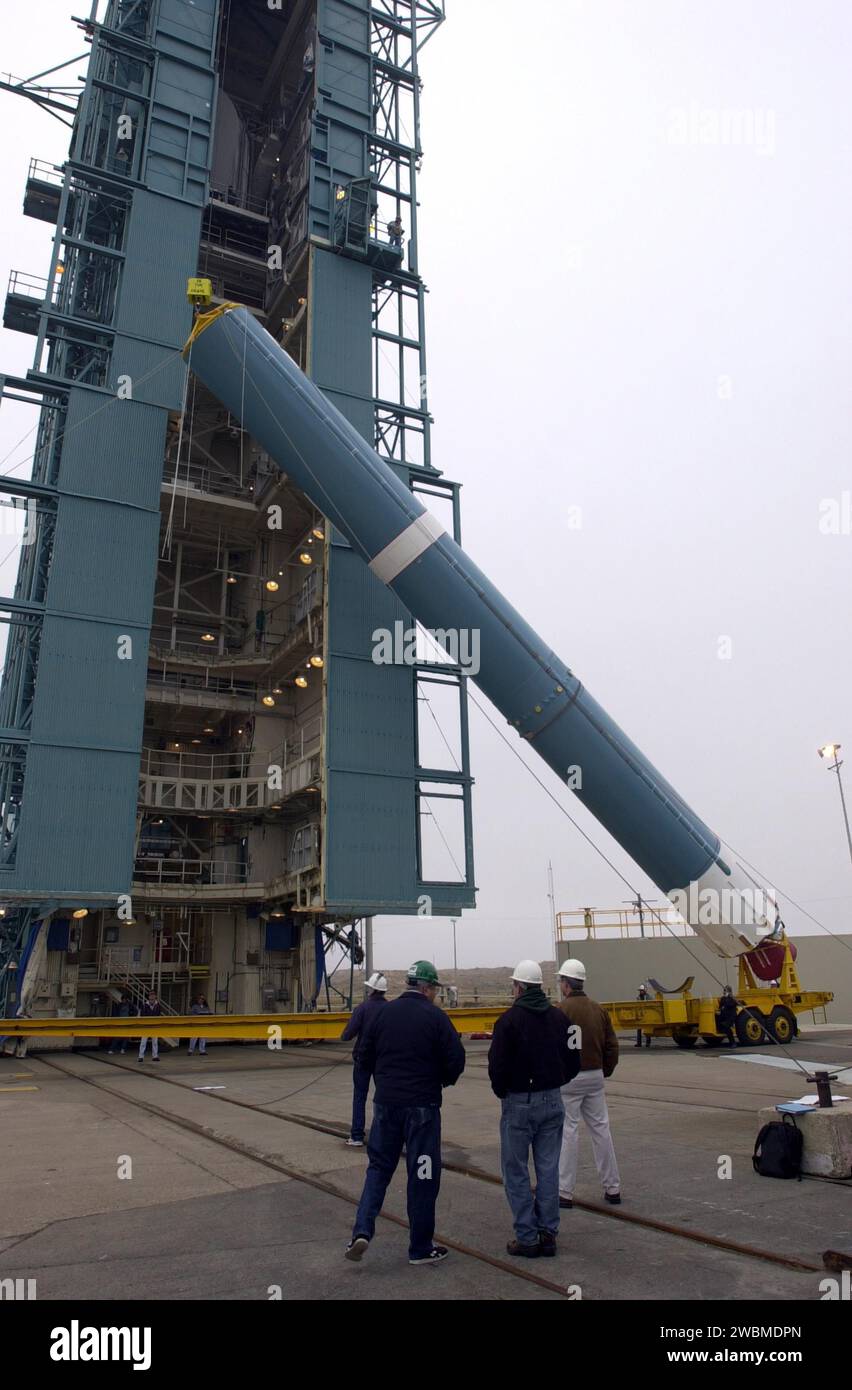 VANDENBERG AIR FORCE BASE, CALIF. - At NASA Space Launch Complex 2 on Vandenberg Air Force Base ...