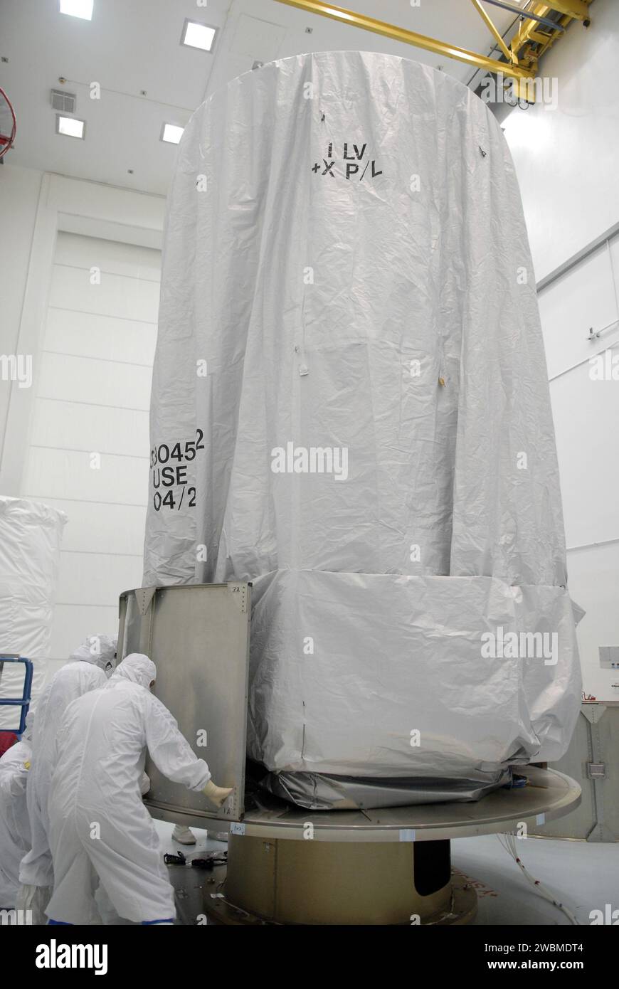 At the Astrotech payload processing facility in Titusville, Florida ...