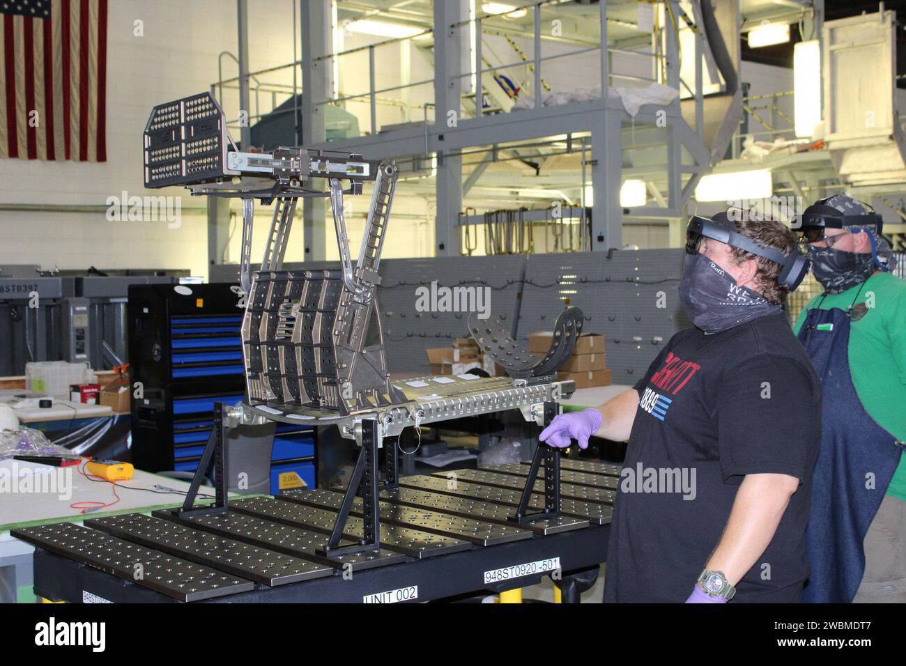 Technicians at Lockheed Martin Michoud Assembly Facility finalize the ...