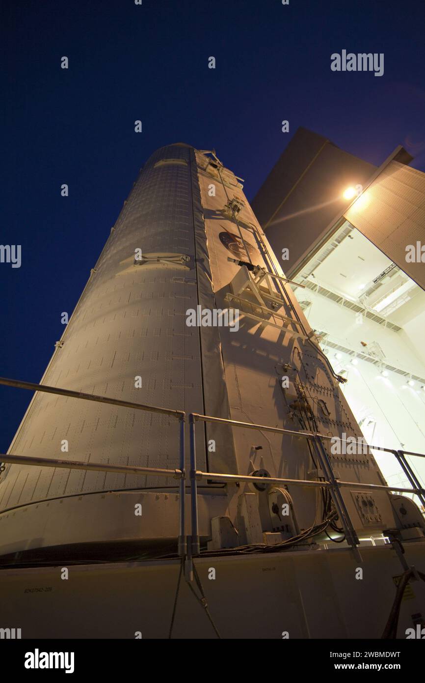 CAPE CANAVERAL, Fla. -- The container that carries the Raffaello multi ...