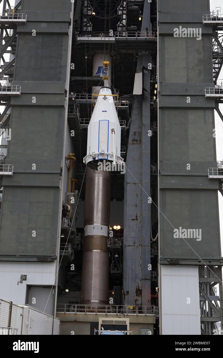 NASA's TDRS-K satellite was lifted in its payload fairing for placement ...