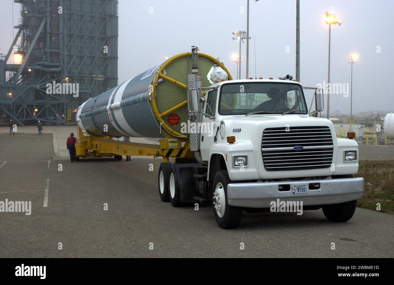 VANDENBERG AIR FORCE BASE, CALIF. - At NASA Space Launch Complex 2 on ...