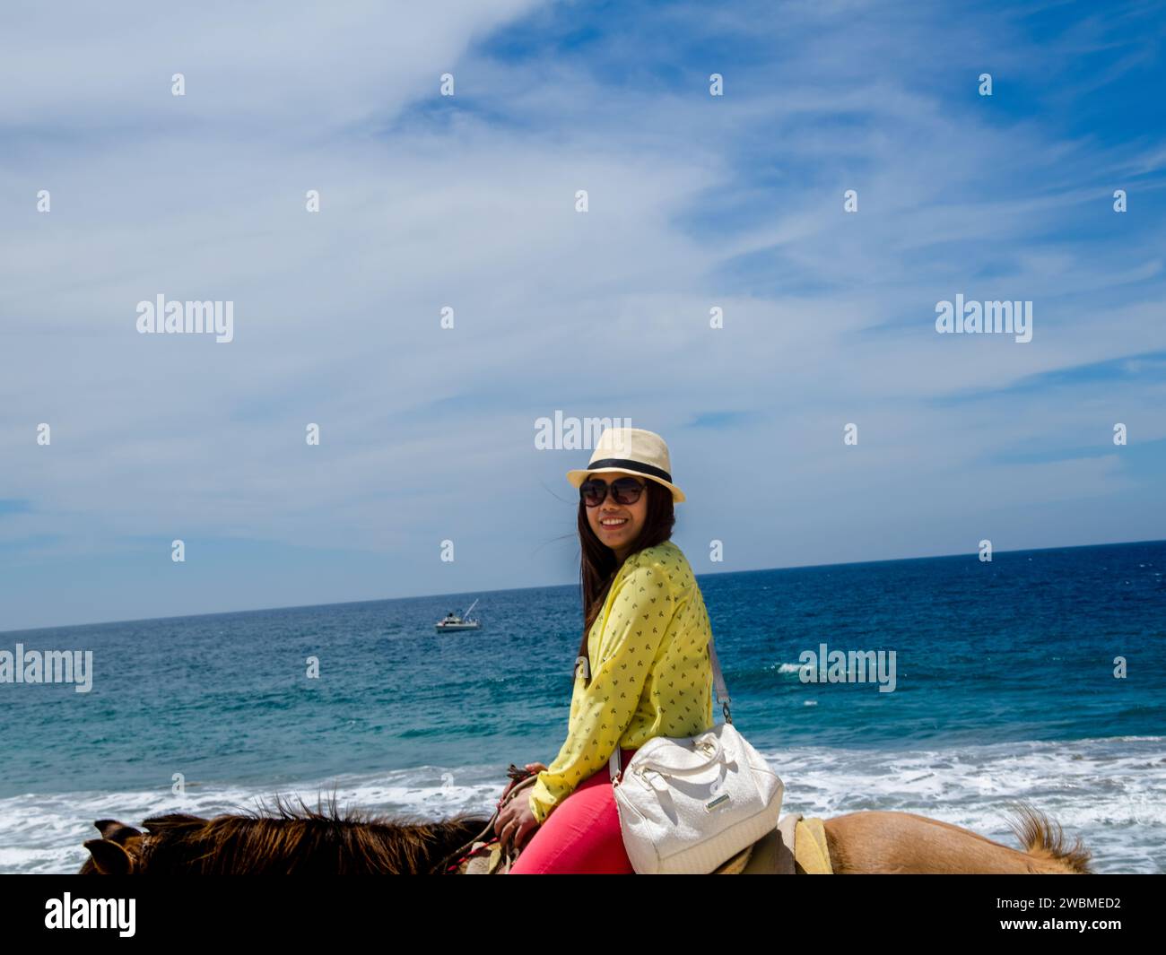 Horseback riding on the beach in Cabo San Lucas, Mexico Stock Photo - Alamy