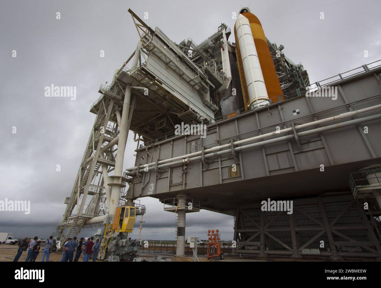 CAPE CANAVERAL, Fla. -- On a cloudy and overcast day on Launch Pad 39A ...