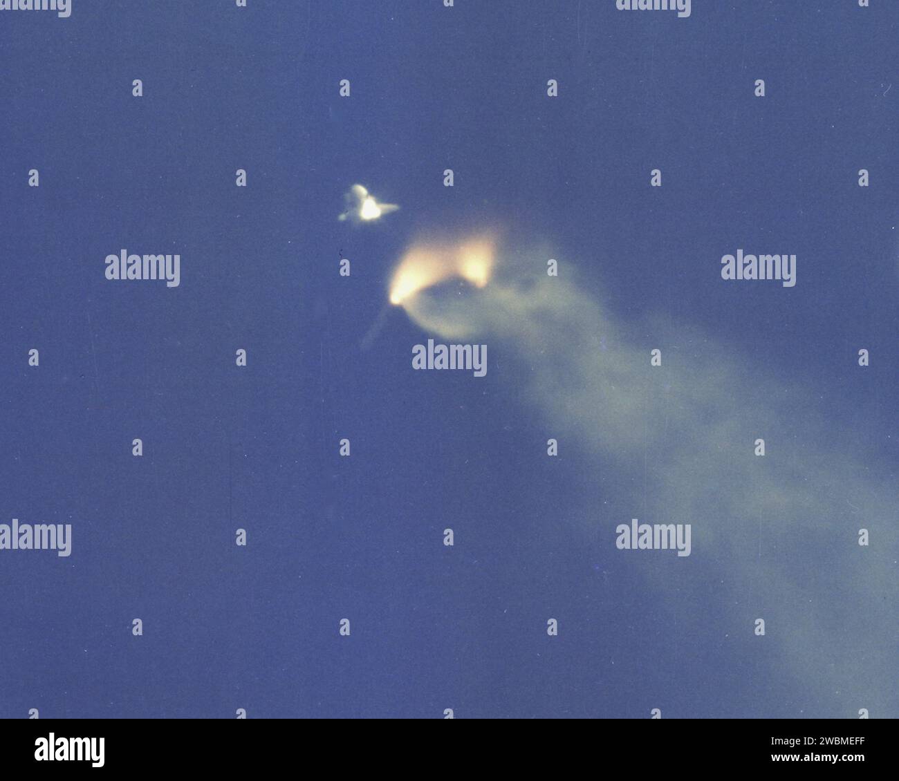 KENNEDY SPACE CENTER, FLA. - Separation of the Space Shuttle’s solid ...