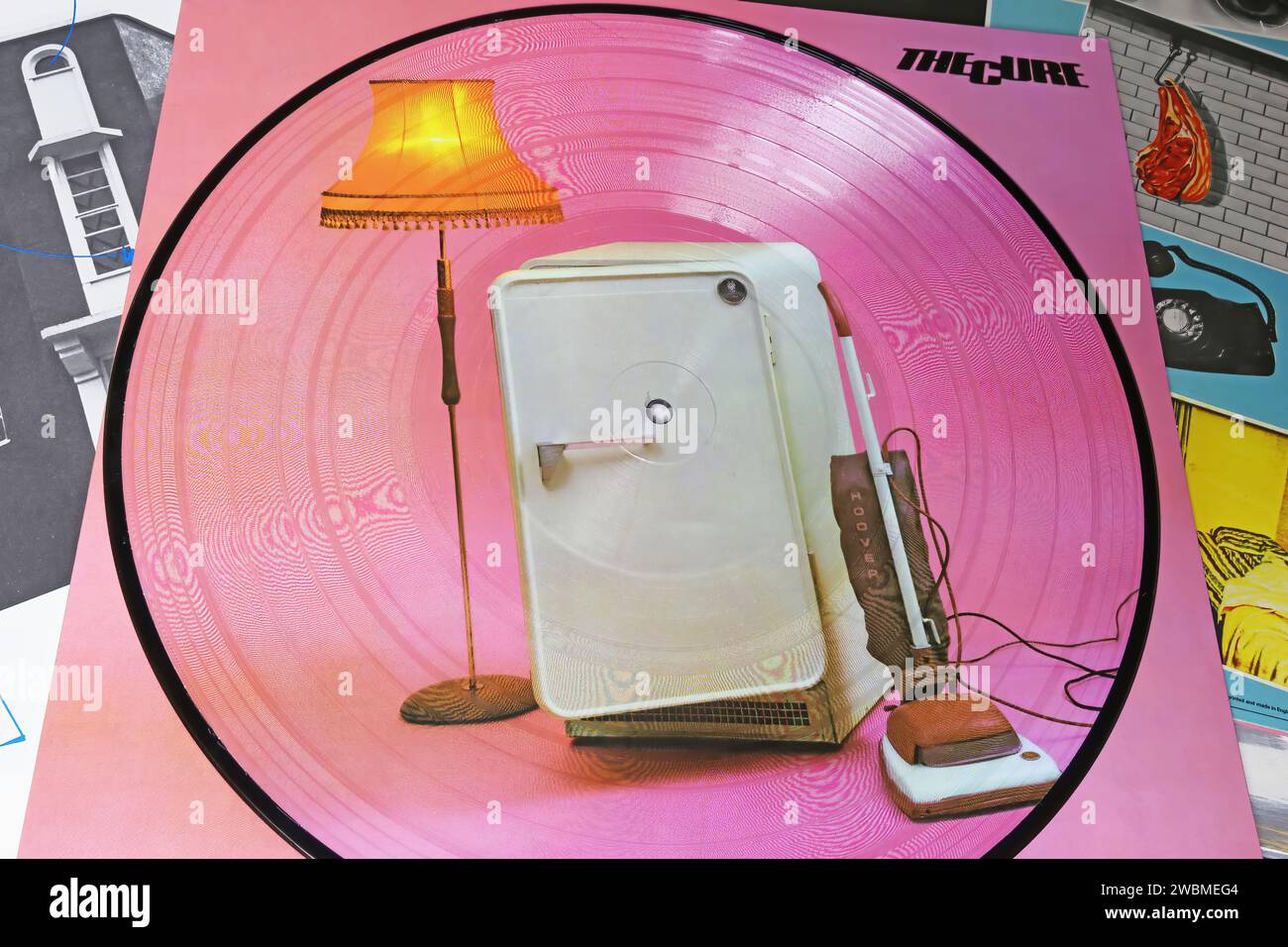 Viersen, Germany - May 9. 2023: The Cure band vinyl picture disc pink ...