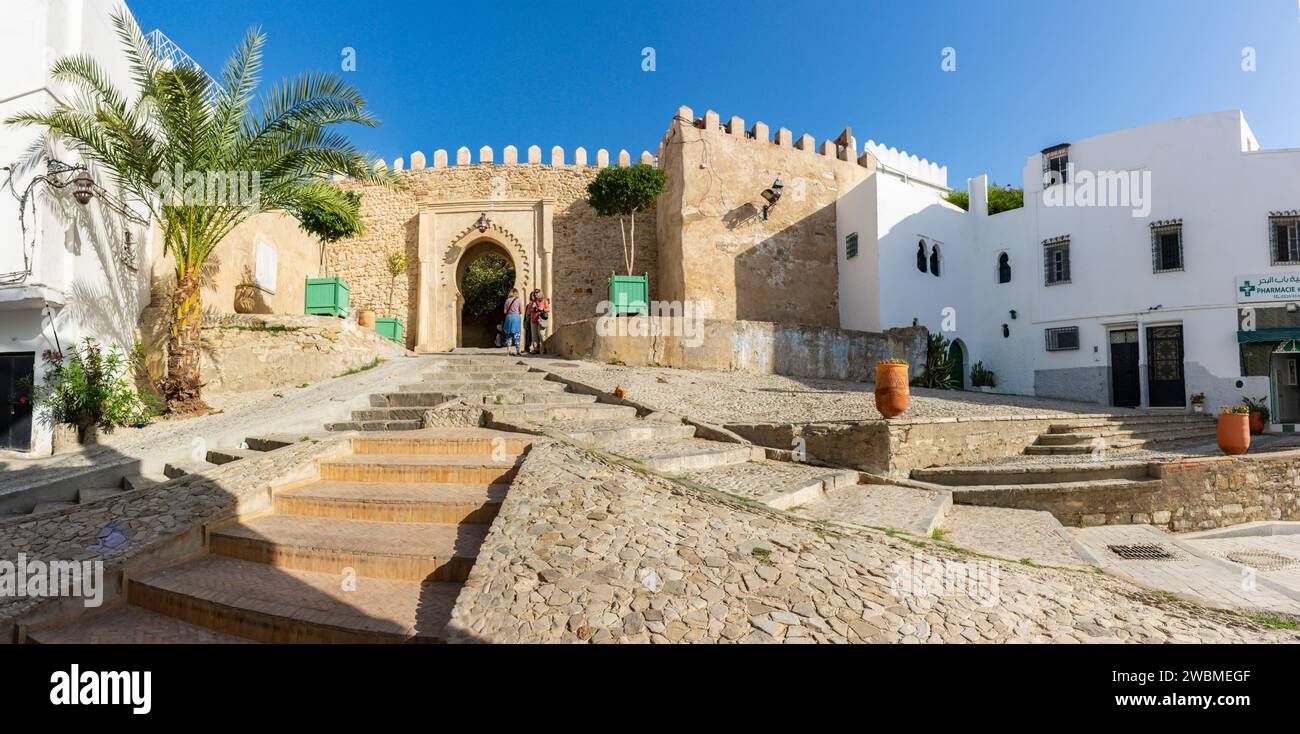 Tangier, Morocco. October 15th, 2022 - Bab el-Assa Portal on Doukkala ...
