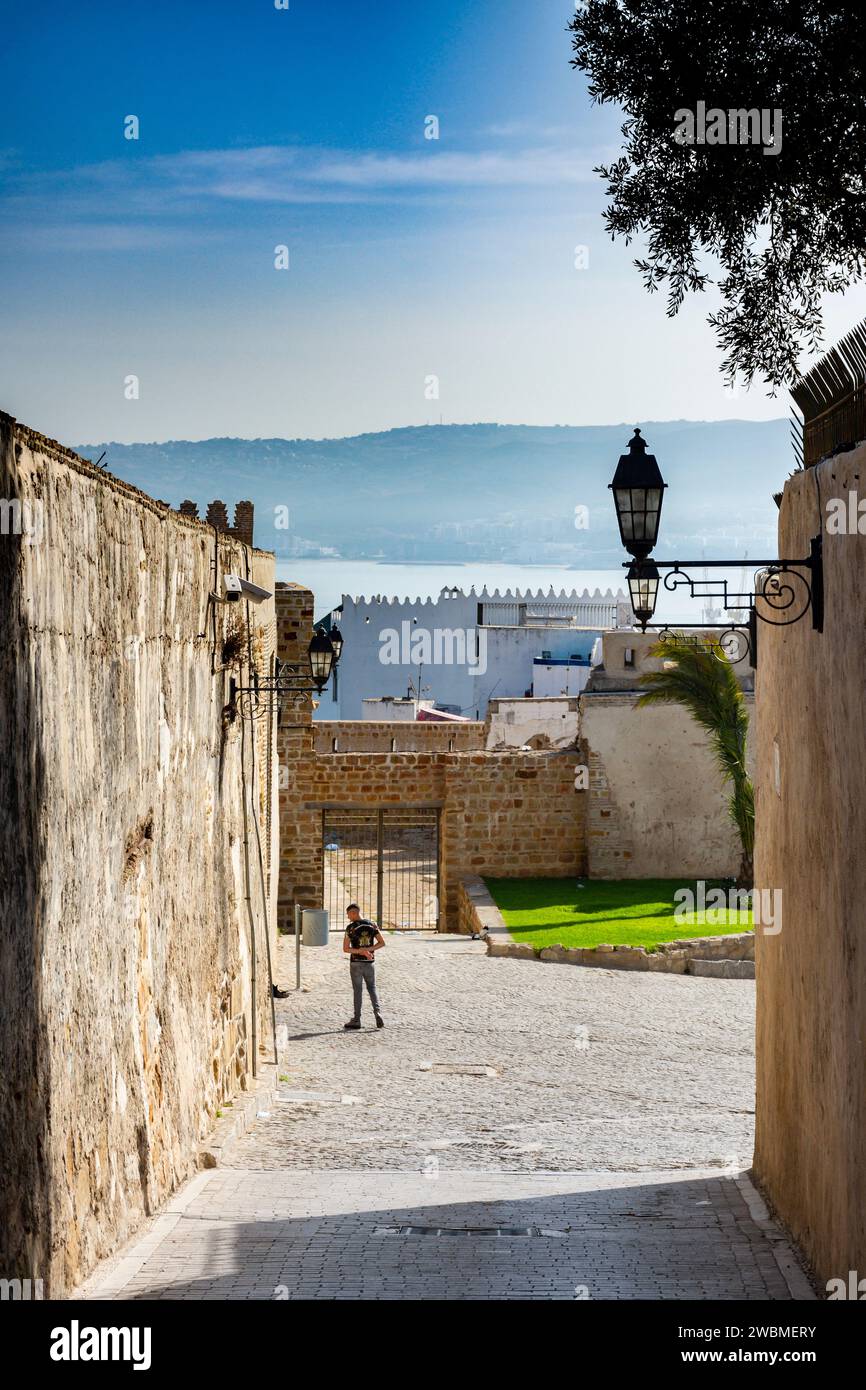 Tangier, Morocco. October 15th, 2022 - Kasbah. Riyadh Sultan Street ...