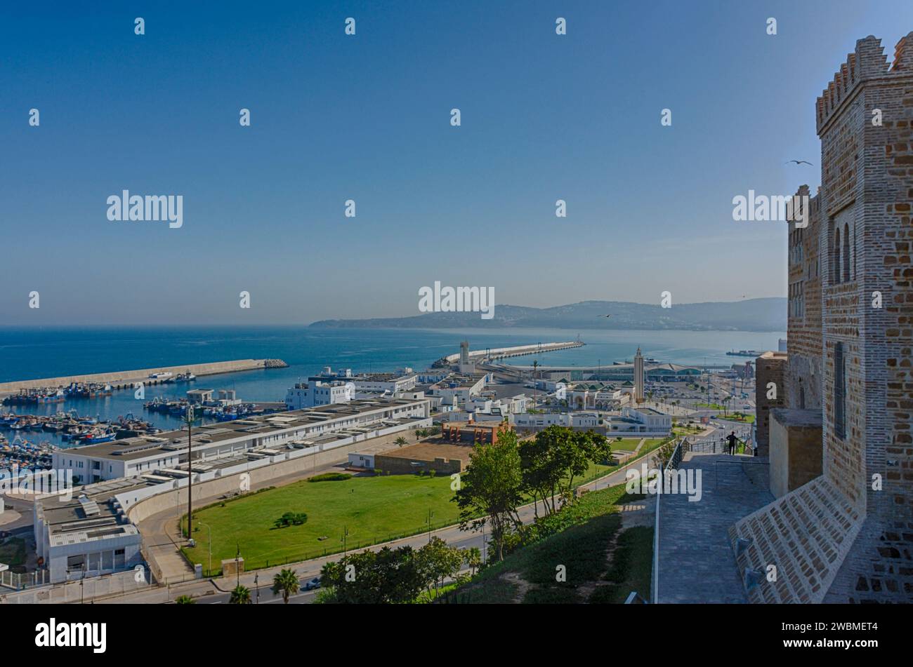 Tangier, Morocco. October 15th, 2022 - Port Mosque, in front of the ...