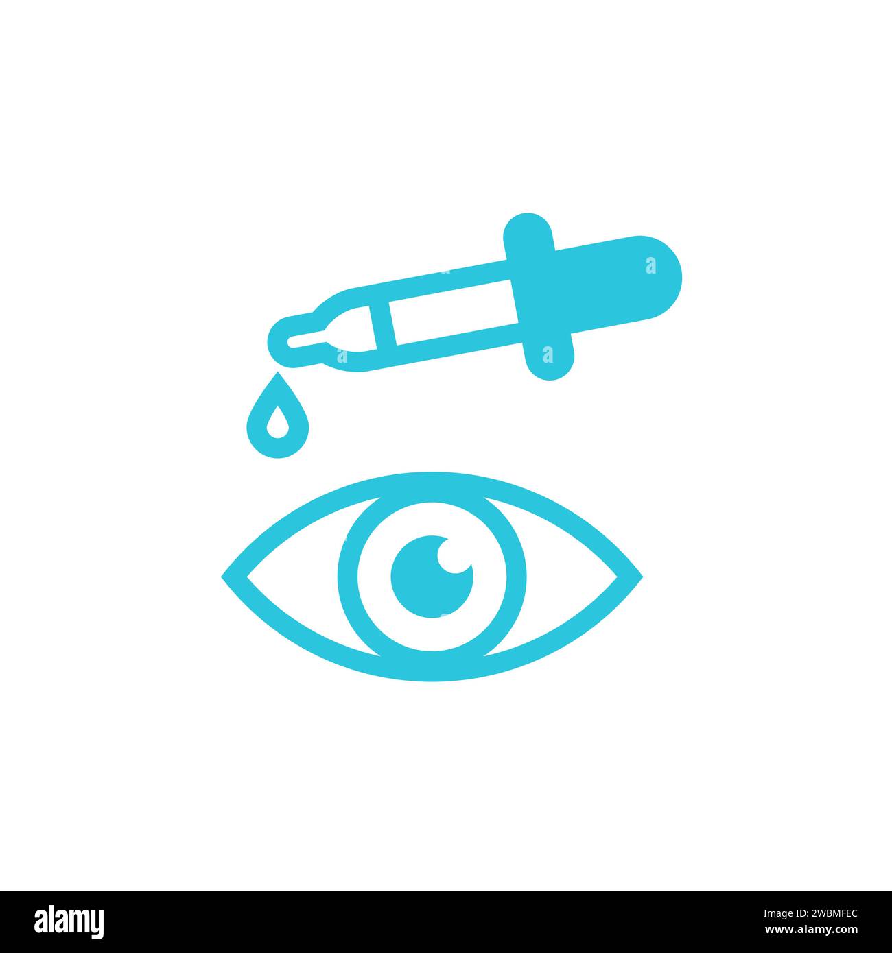 Eye drop icon. From blue icon set Stock Vector Image & Art - Alamy