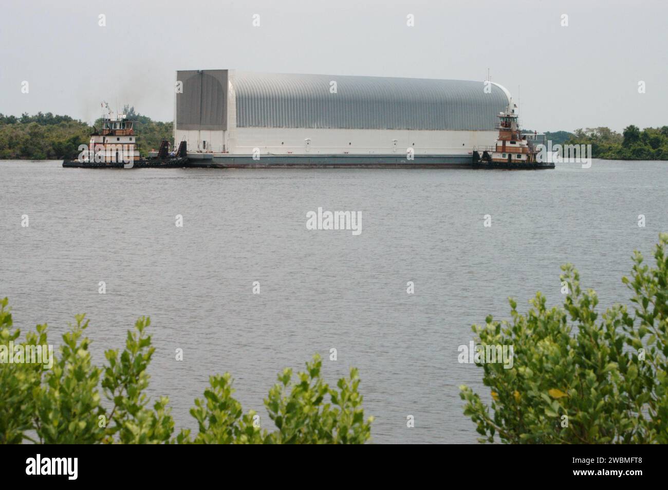 KENNEDY SPACE CENTER, FLA. - At the Turn Basin in the Launch Complex 39 ...