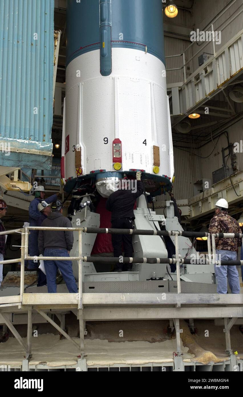 VANDENBERG AIR FORCE BASE, CALIF. - At NASA Space Launch Complex 2 on Vandenberg Air Force Base ...
