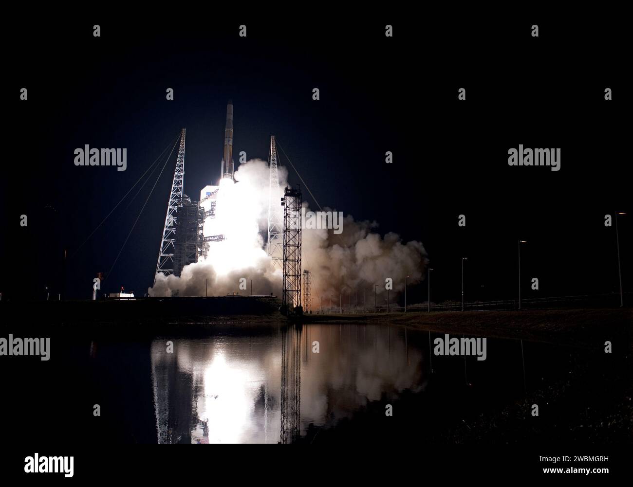 A Delta IV rocket launched from Cape Canaveral carries NASA's GOES-P ...