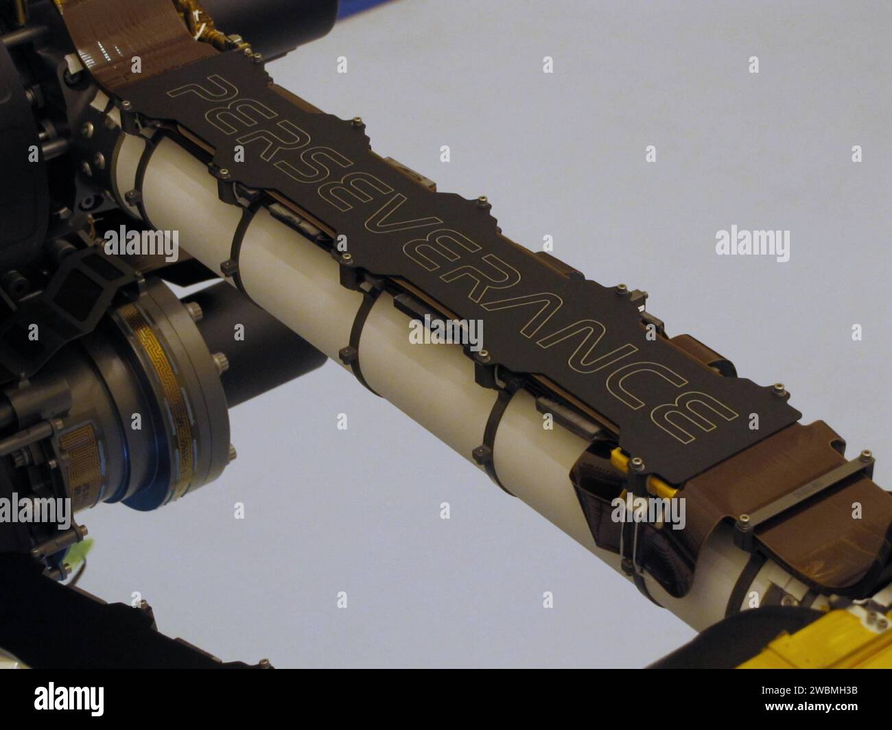 This image of the titanium nameplate on the robotic arm of NASA's Mars ...