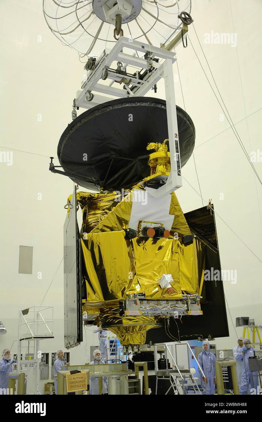 Mars Reconnaissance Orbiter is lifted in the Payload Hazardous ...