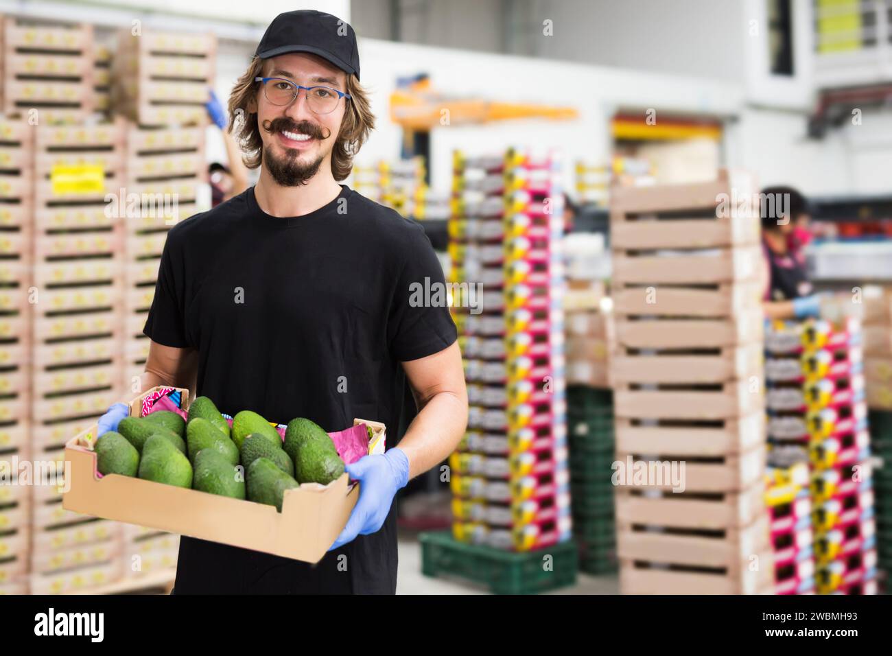 Man picking avocado hi-res stock photography and images - Alamy