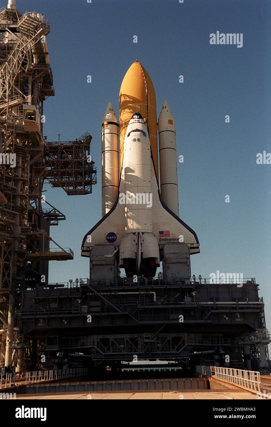 KENNEDY SPACE CENTER, FLA. -- The afternoon sun streaming through the ...