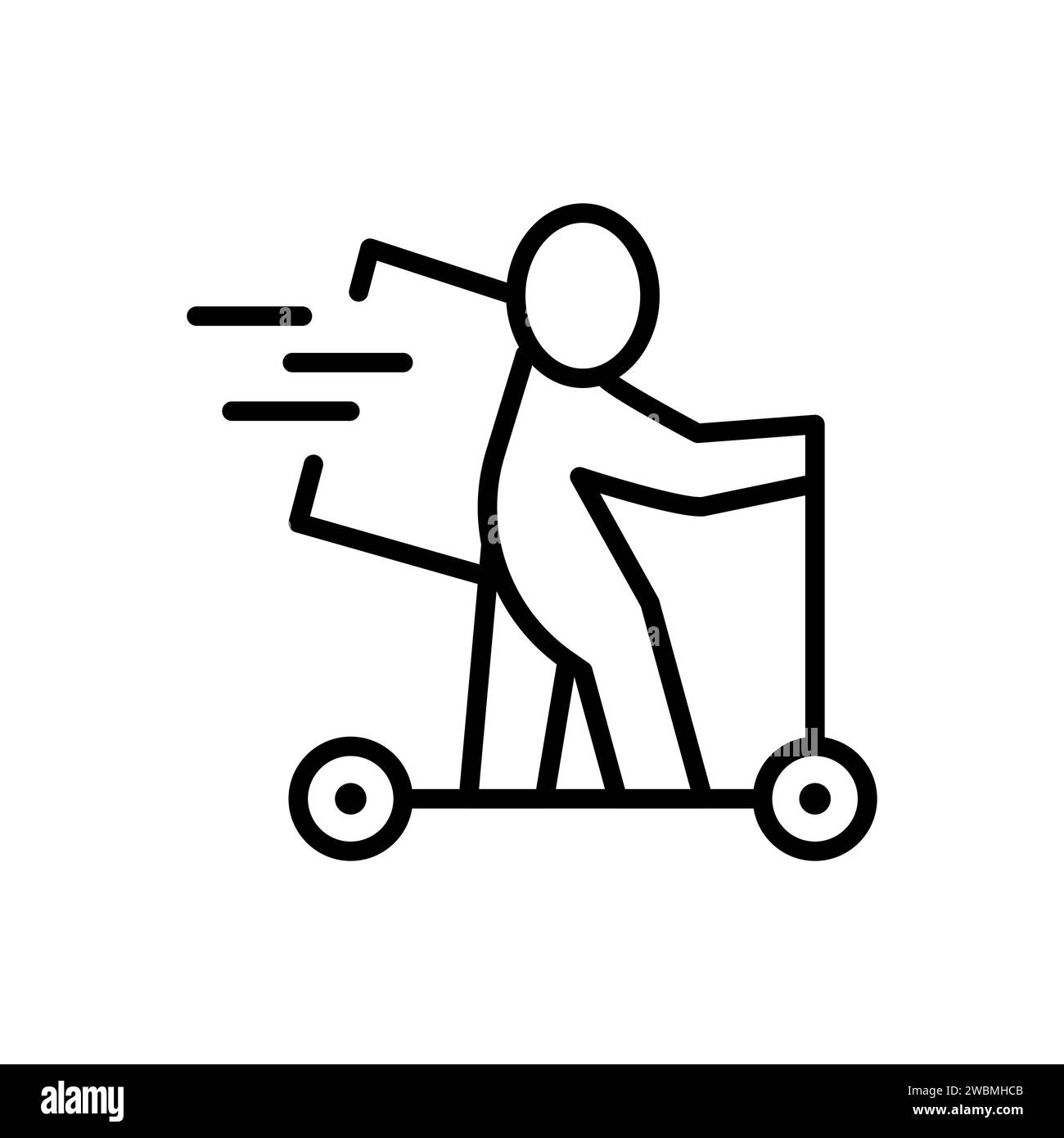 Vector line icon delivering food. Order service package retail and ... Vector line icon delivering food. Order service package retail and ...