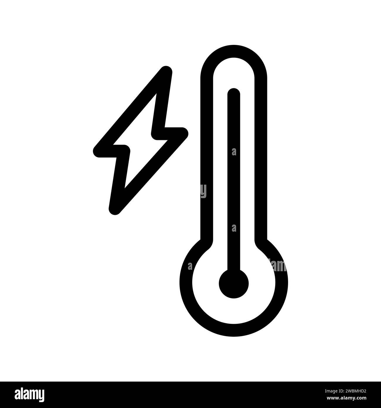 Vector line icon energy climate isolated on white background Stock ...