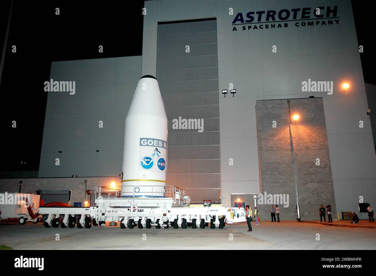 KENNEDY SPACE CENTER, FLA. - Sitting atop its transporter, the ...