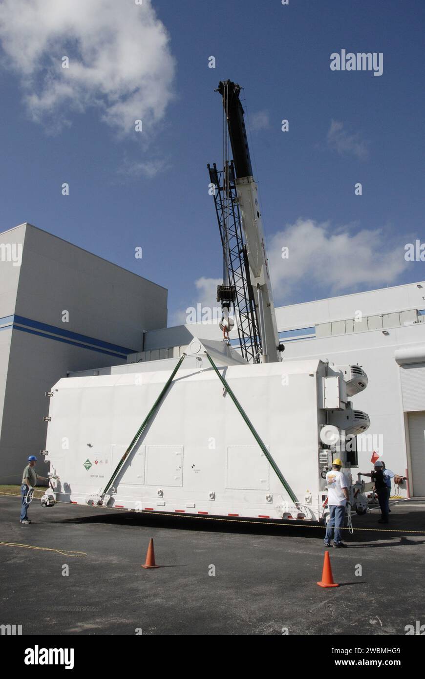 CAPE CANAVERAL, Fla. -- The shipping container holding the Kepler ...
