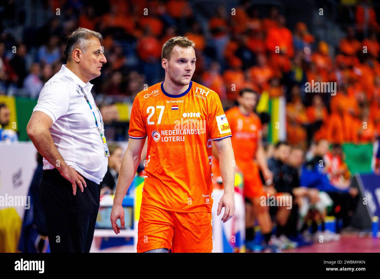 MENS EHF EURO 2024: Niederlande - Georgien, 11.01.2024, Mannheim Alec ...